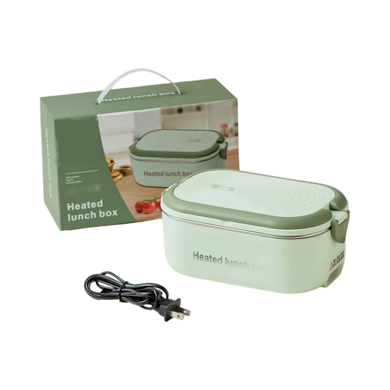 Electric Heating Lunch Box, Water-Free Plug-In Insulated Food Warmer ...