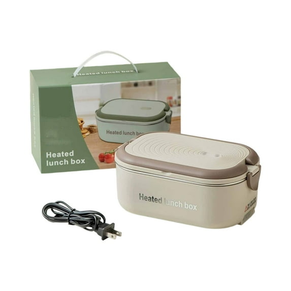 Electric Heating Lunch Box, Water-Free Plug-In Insulated Food Warmer ...