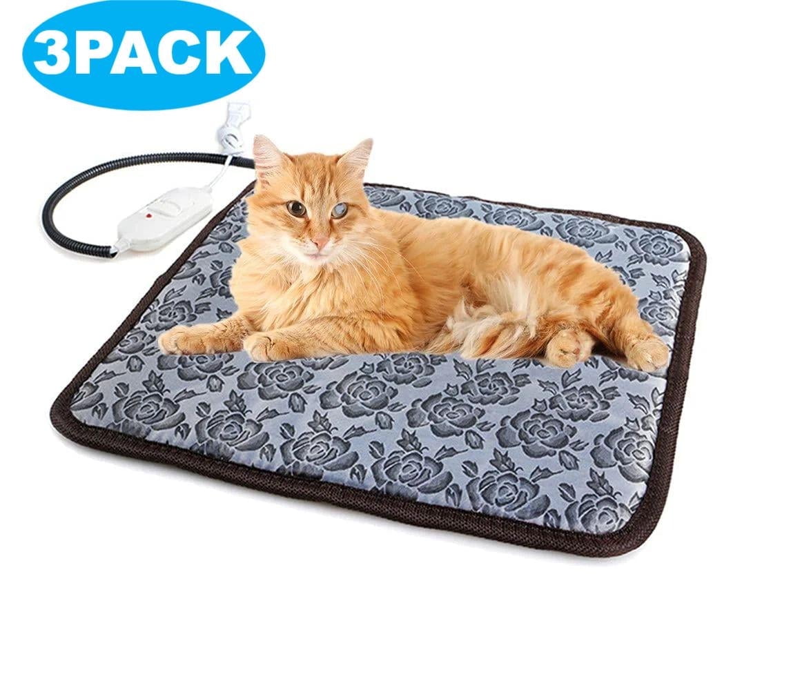 Indoor Electric Heating Warming Mat Pad For Small to Medium Pets, Chew ...