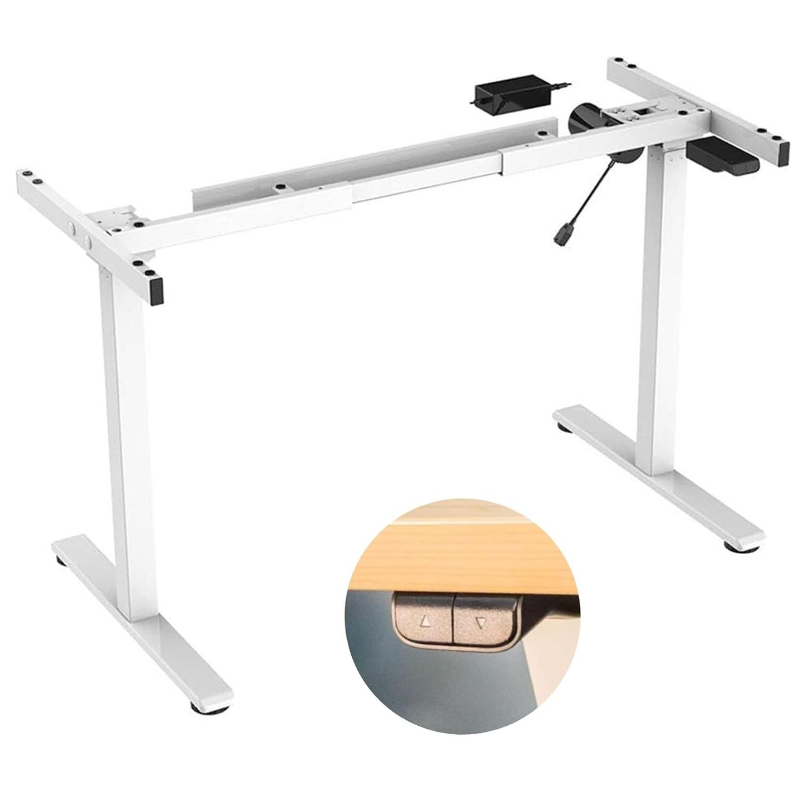 Electric Height-Adjustable Stand-Up Desk Frame – Dual Motor Two-Stage ...