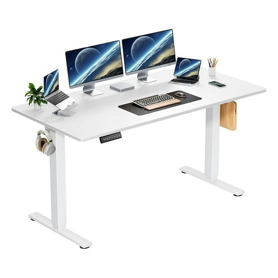 Electric Height Adjustable Standing Desk, 40x24 Inches, Ergonomic Sit ...