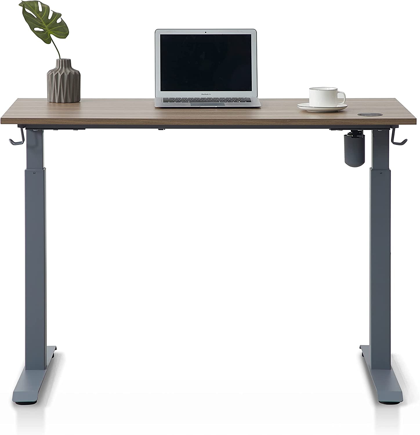 Electric Height Adjustable Standing Desk, 48" Home Office Wooden ...