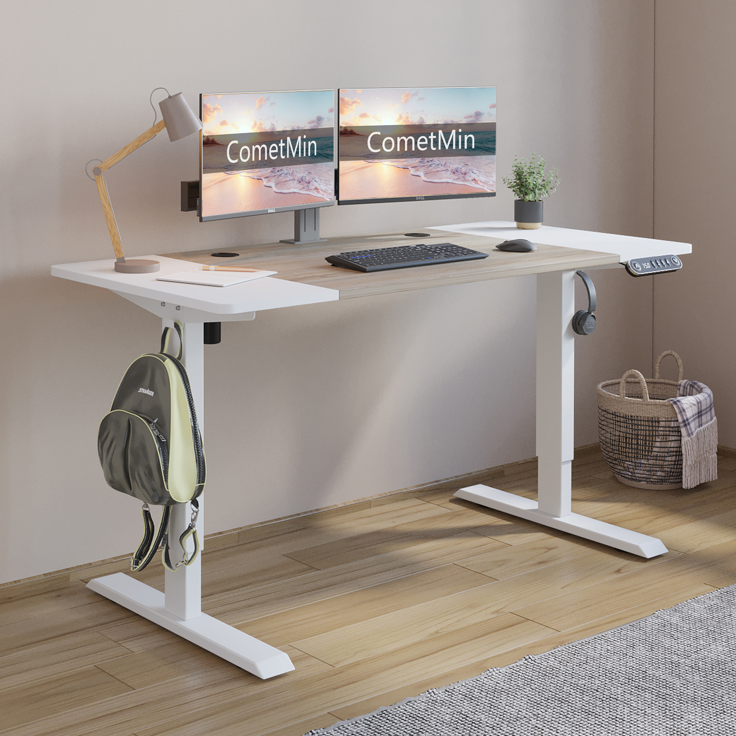 MXTARK 55'' x 24''Ergonomic Stand Up Desk for Home Office,Ergonomic ...