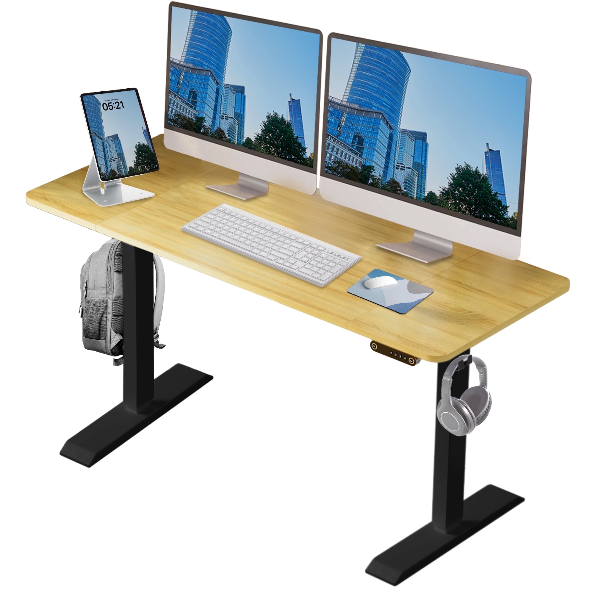 Electric Height Adjustable Workstation Desk. Sit & Stand Work Styles ...