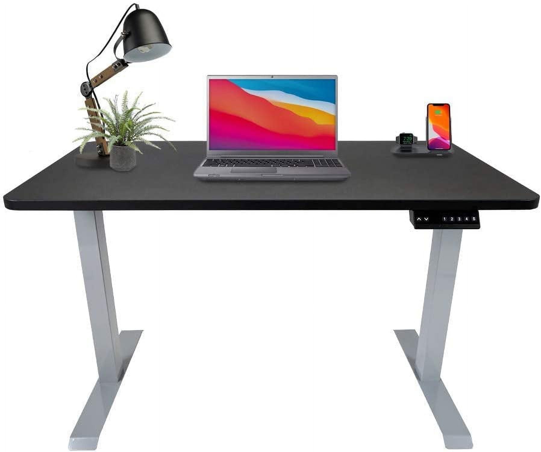 Electric Height Adjustable Workstation Standing Desk for Home Office ...
