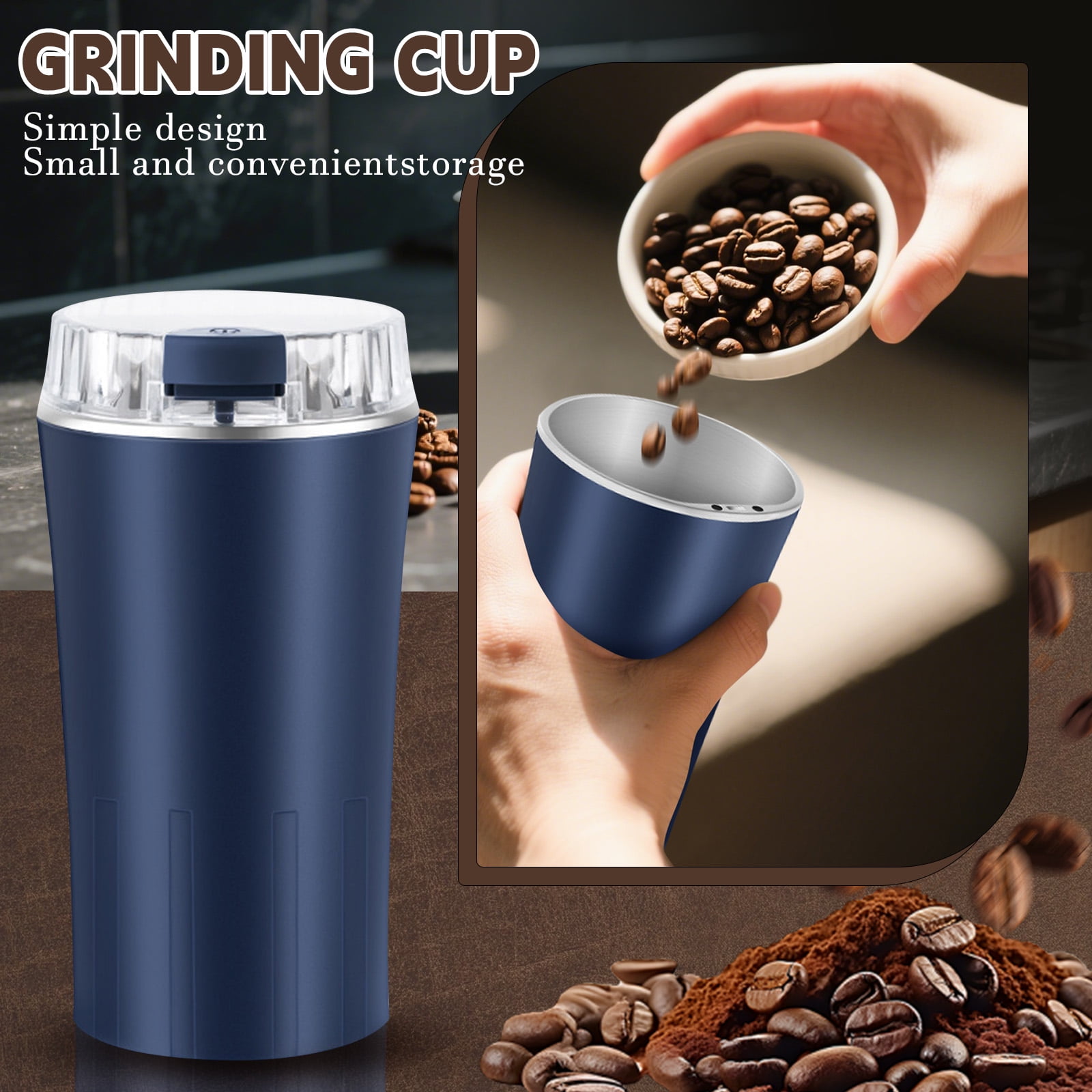 Electric Herb Grinder for Spices and Seasoning, One-Touch Operation ...