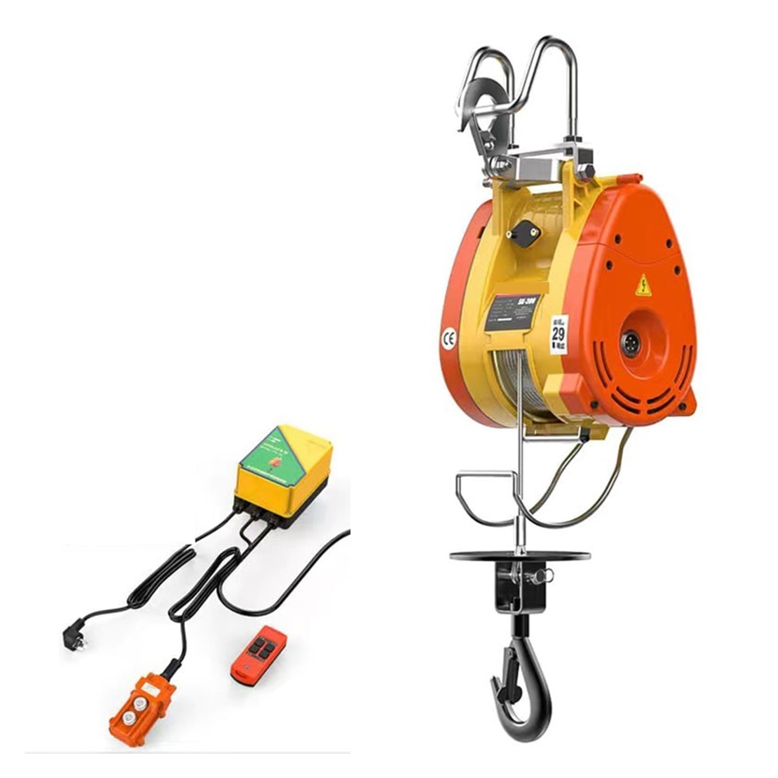 Electric Hoist,1300W Ultra-High Efficiency Miniature Electric Hoist 19M ...