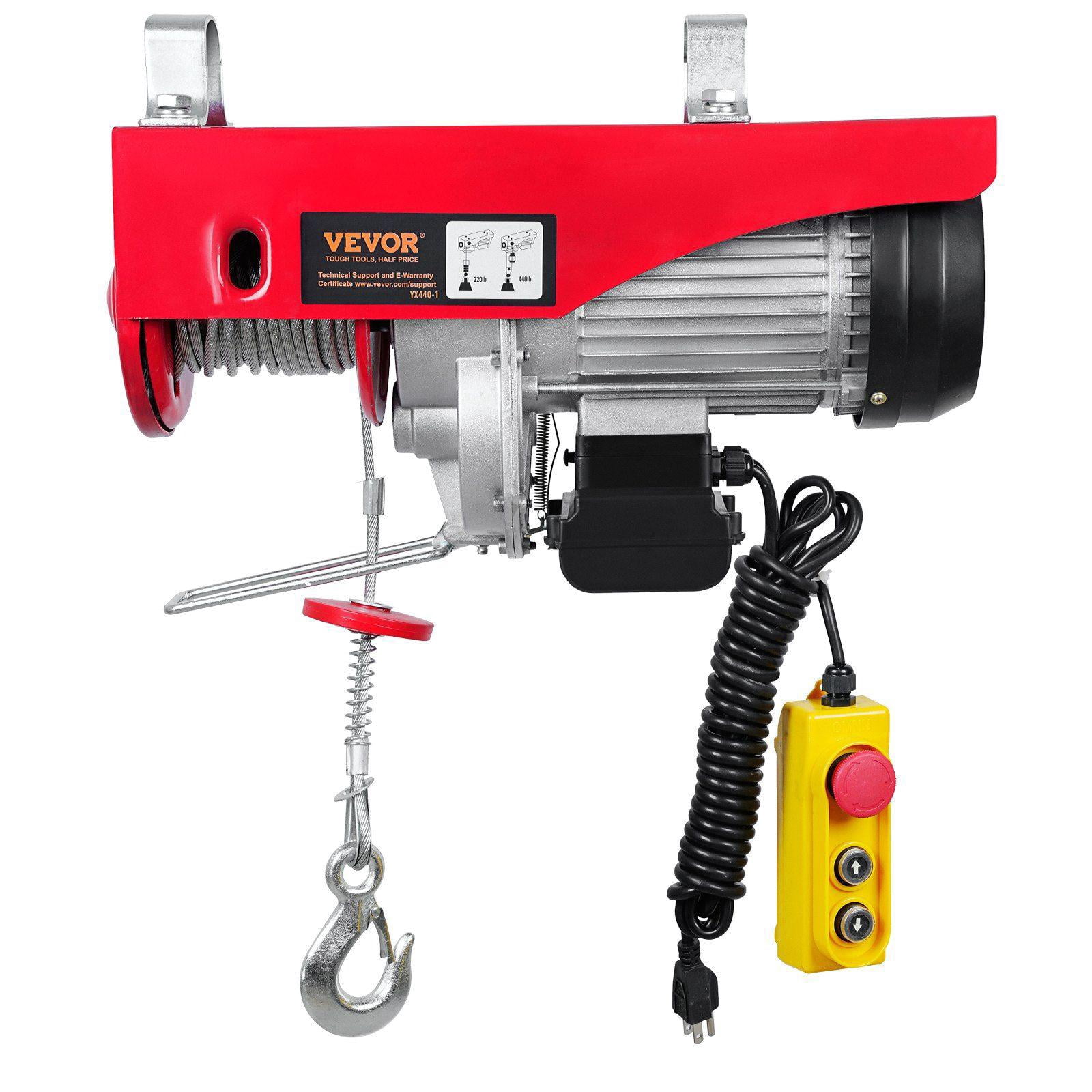 Electric Hoist 440lbs Garage Hoist 14ft Wired Control 110 Volt Winch ...