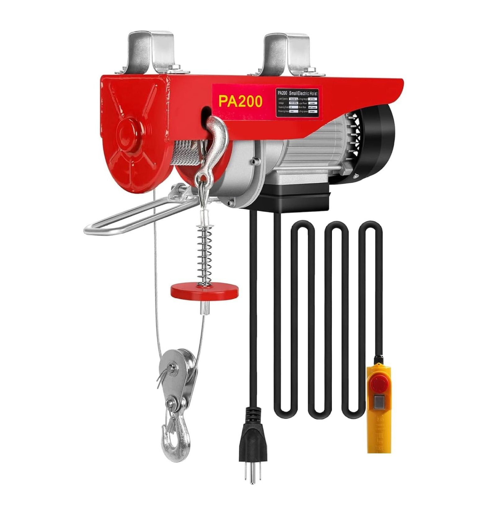 Electric Hoist with Control, 1320LBS Electric Winch,1600W 110V/120V ...