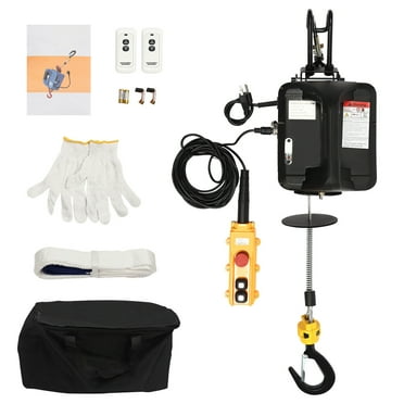 INTSUPERMAI Electric Capstan Winches 2000lbs Lift Hoist Crane Garage ...