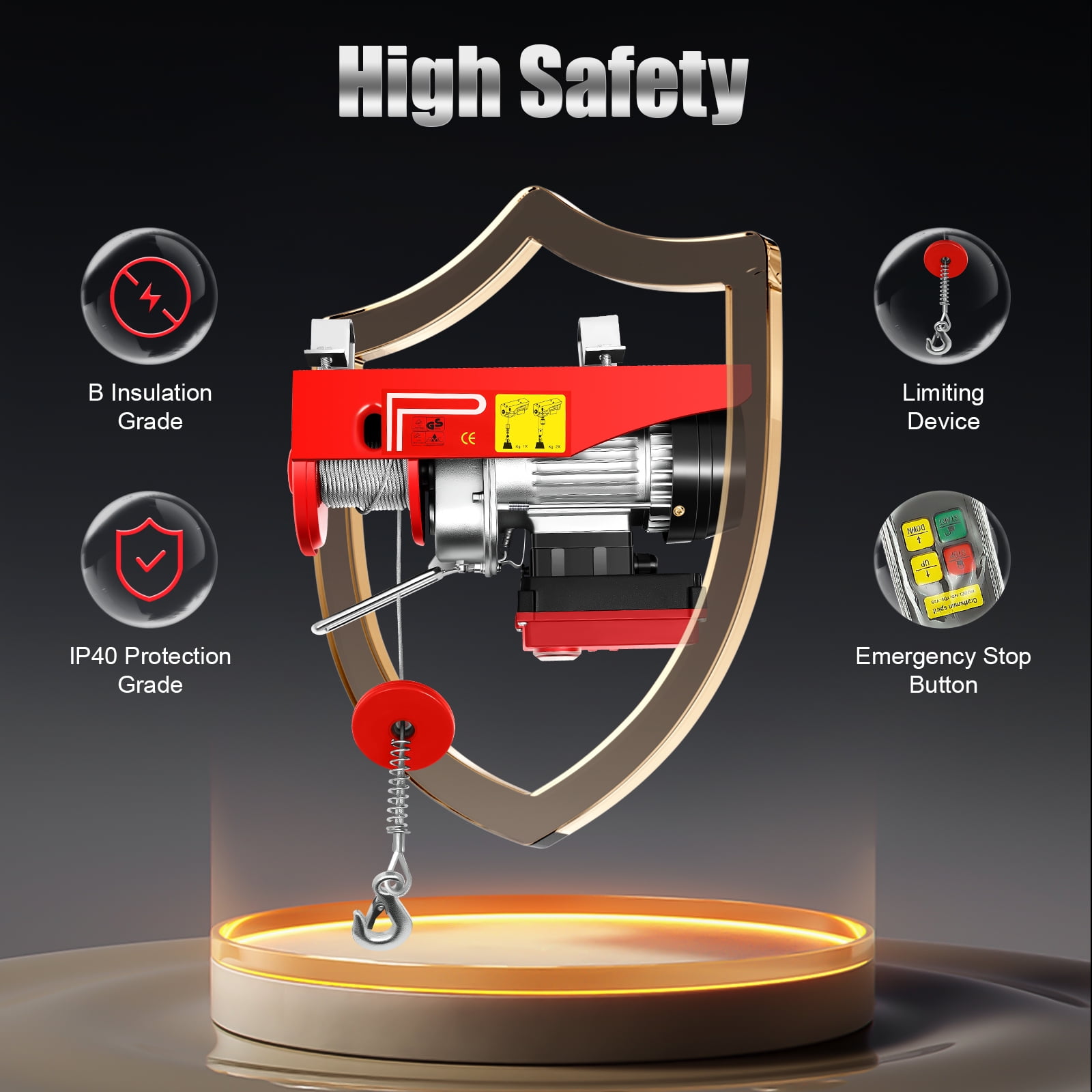 Electric Hoist With Wireless Remote Control, Electric Lift, Electric ...