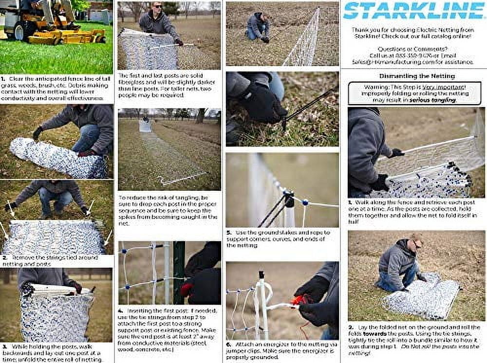 Electric Horse Netting 48" x 164' Portable Trail & Show Fence - Walmart.com