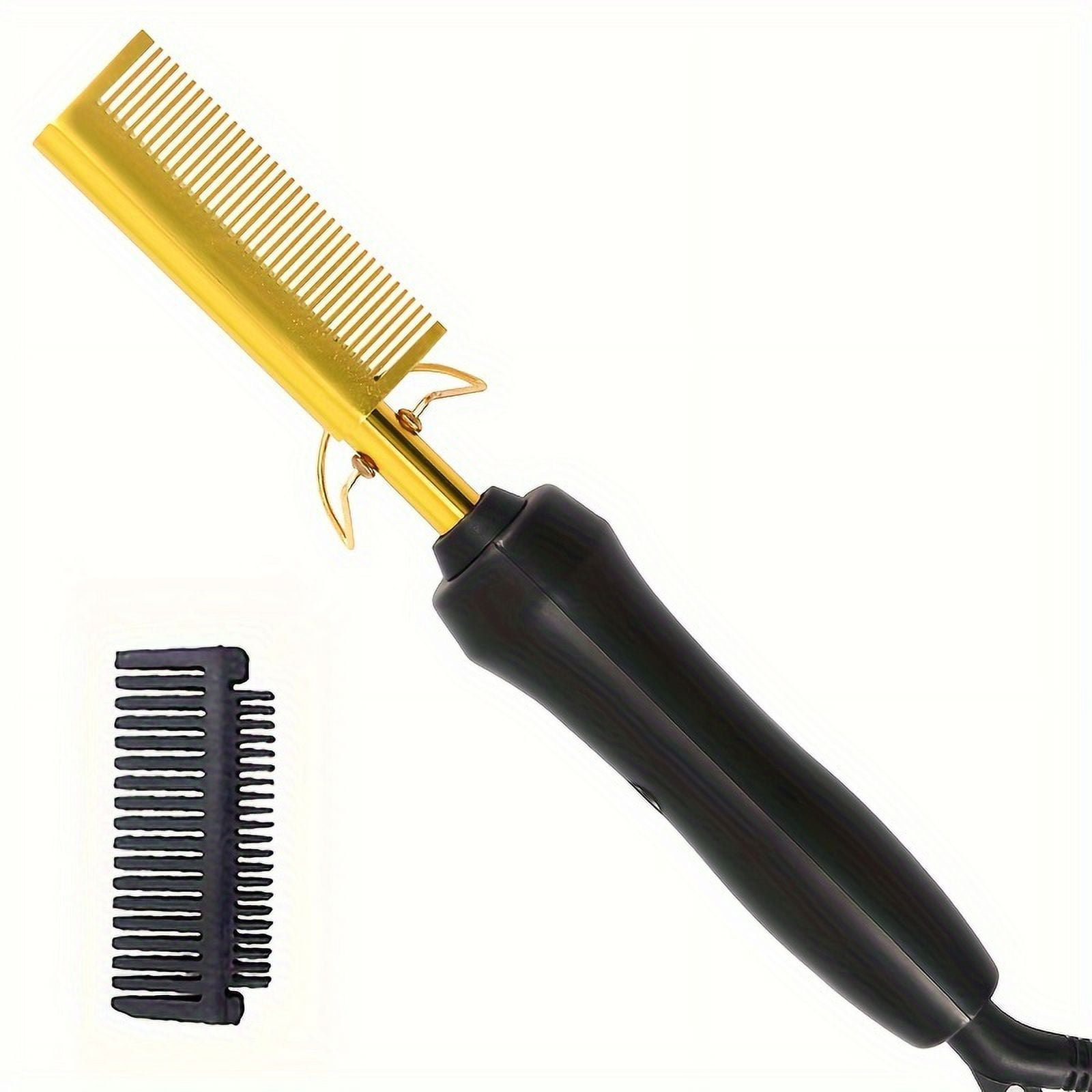 Electric Hot Comb, High Heat Hair Straightener Comb, Ceramic Pressing ...