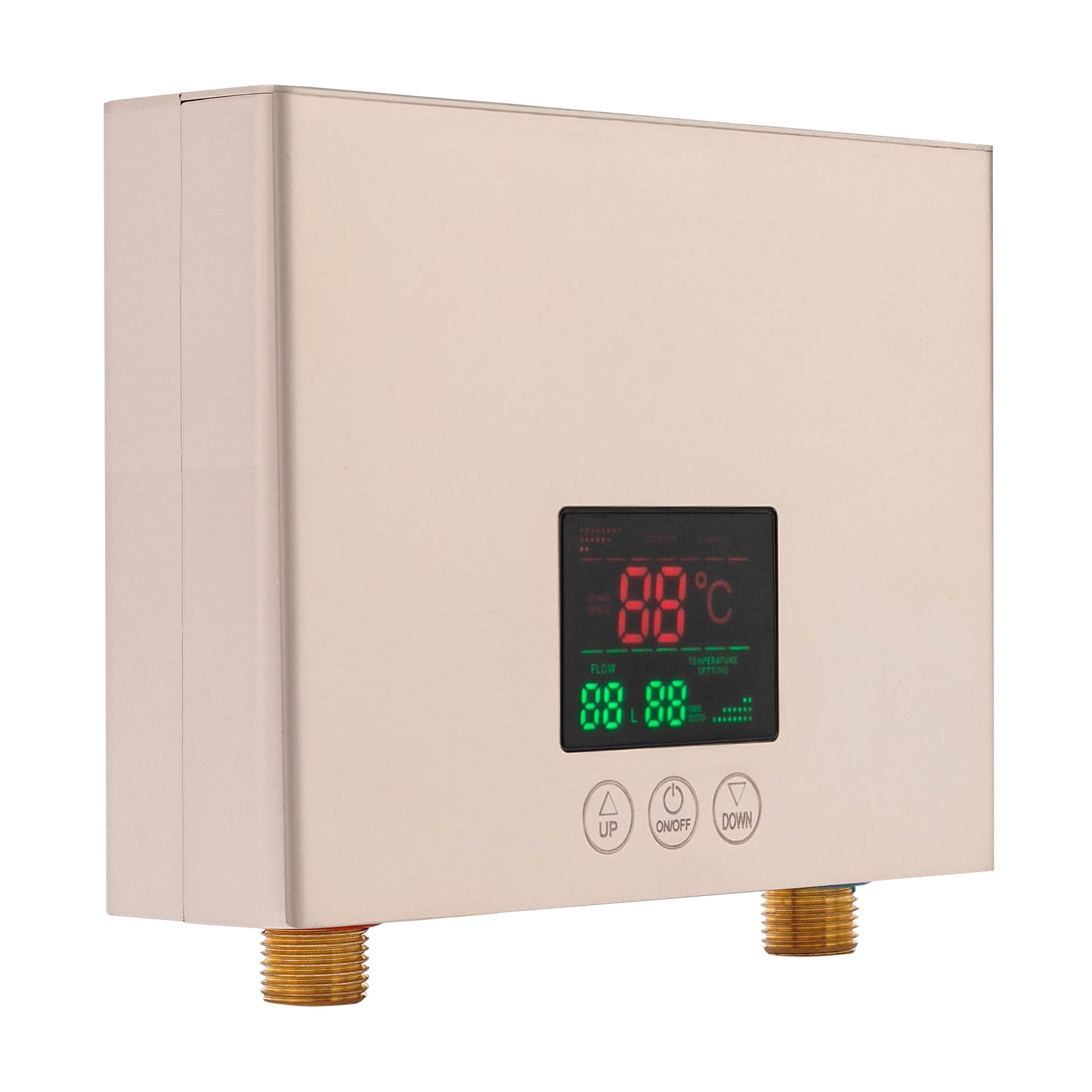 Electric Hot LED Water Heater Shower Instant Boiler Remote Control ...