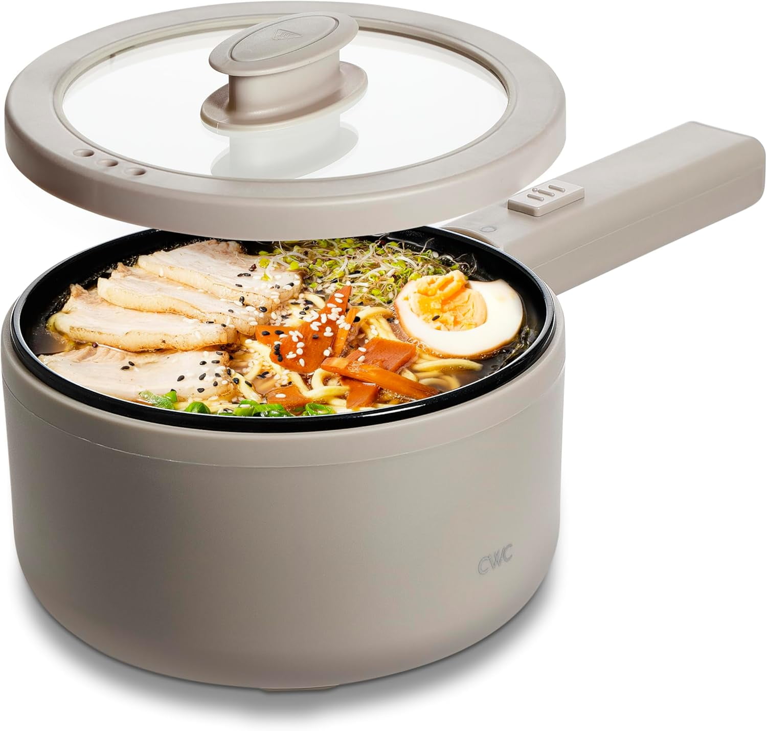 Electric Hot Pot, 1.6L Mini Cooker, 700W Power, Non-Stick Surface ...