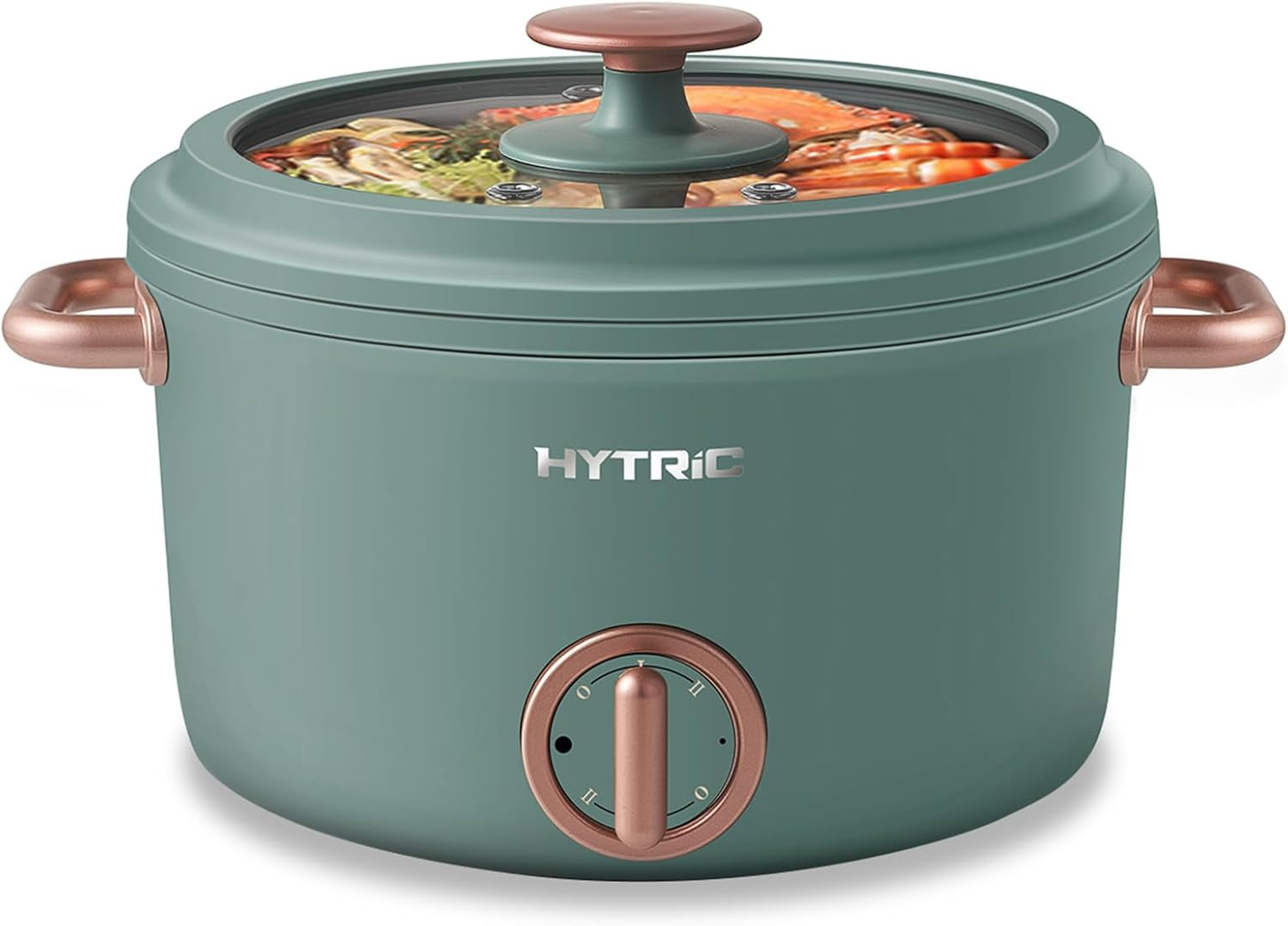 Electric Hot Pot, 2.5L Portable Skillet with Nonstick Coating, Dual ...