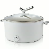 Miumaeov 4L/4.2QT Electric Hot Pot Multifunctional Portable Non-stick ...