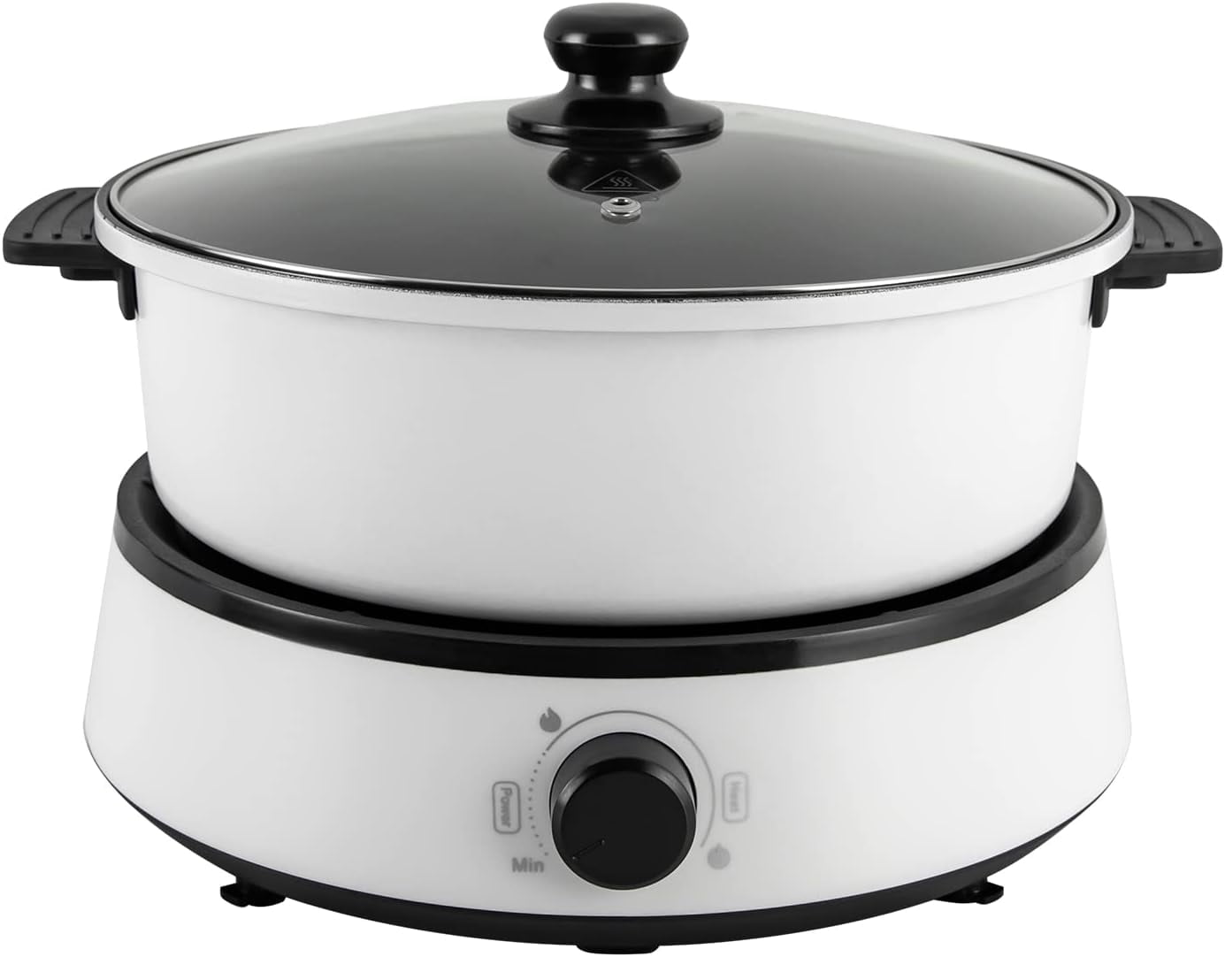 Electric Hot Pot - 4.2QT /4L Capacity, Split Non Stick Electric Skillet ...