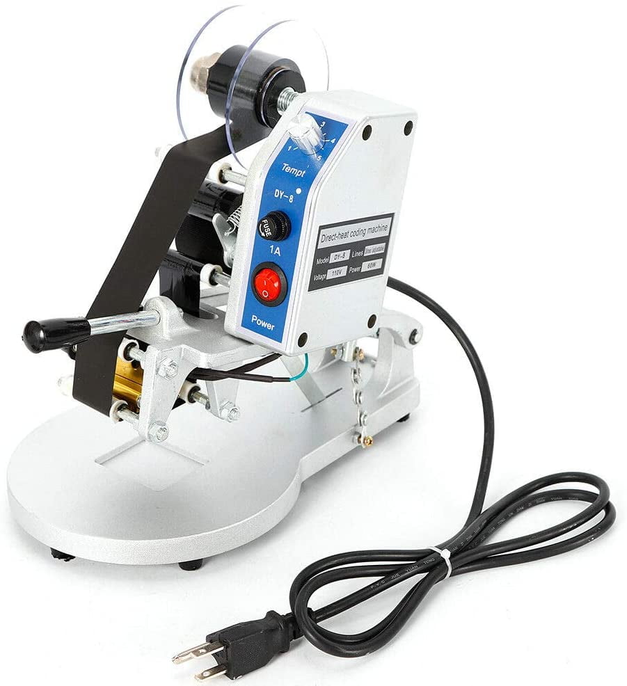 Electric Hot Stamp Printer 110V Hot Foil Stamping Machine Ribbon Manual ...