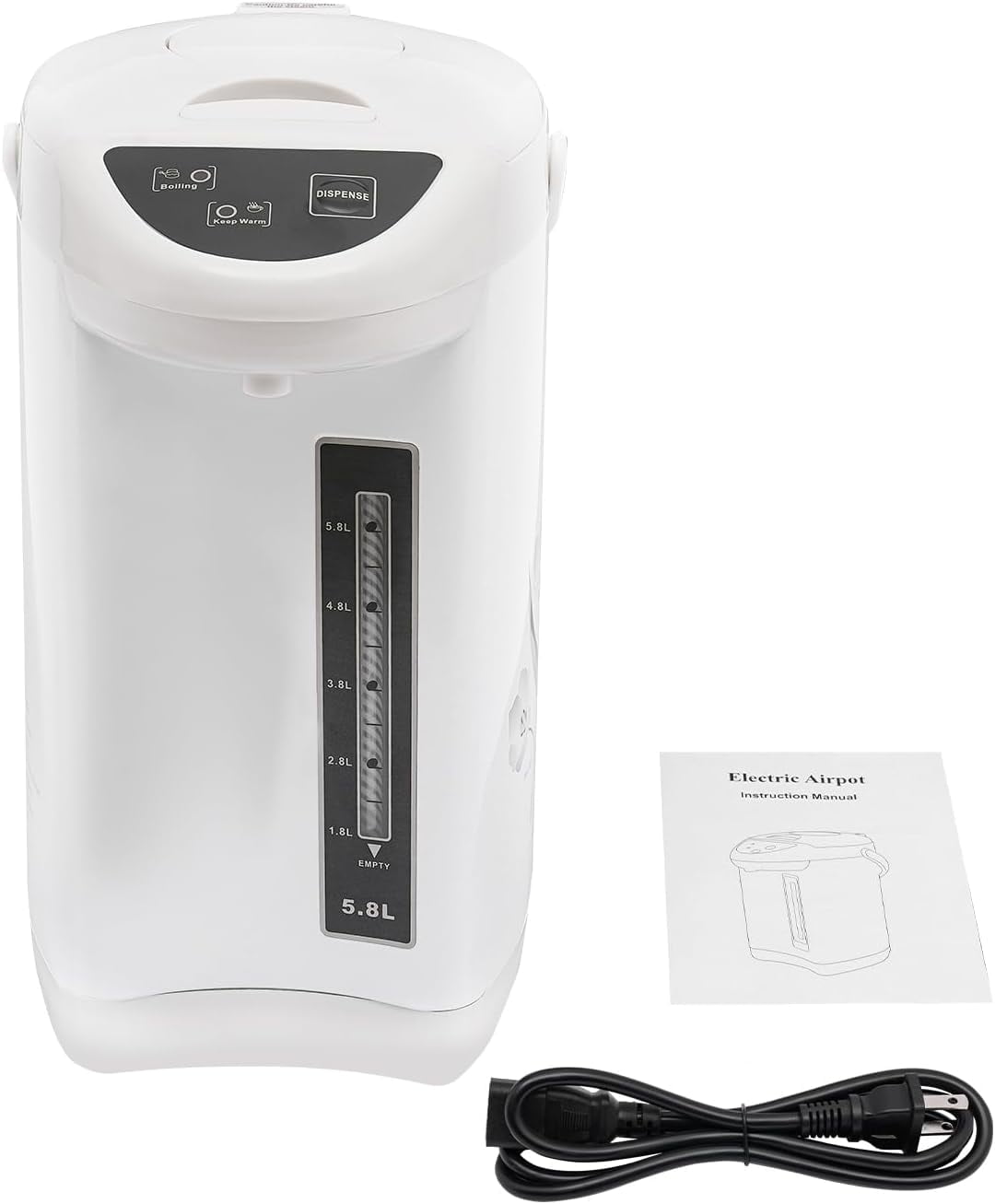 Electric Hot Water Urn Pot Dispenser,liner capacity:4L(135 Oz),Overall ...