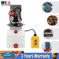 Electric Hydraulic Pump 12V, Compact Power Unit with Remote Control ...