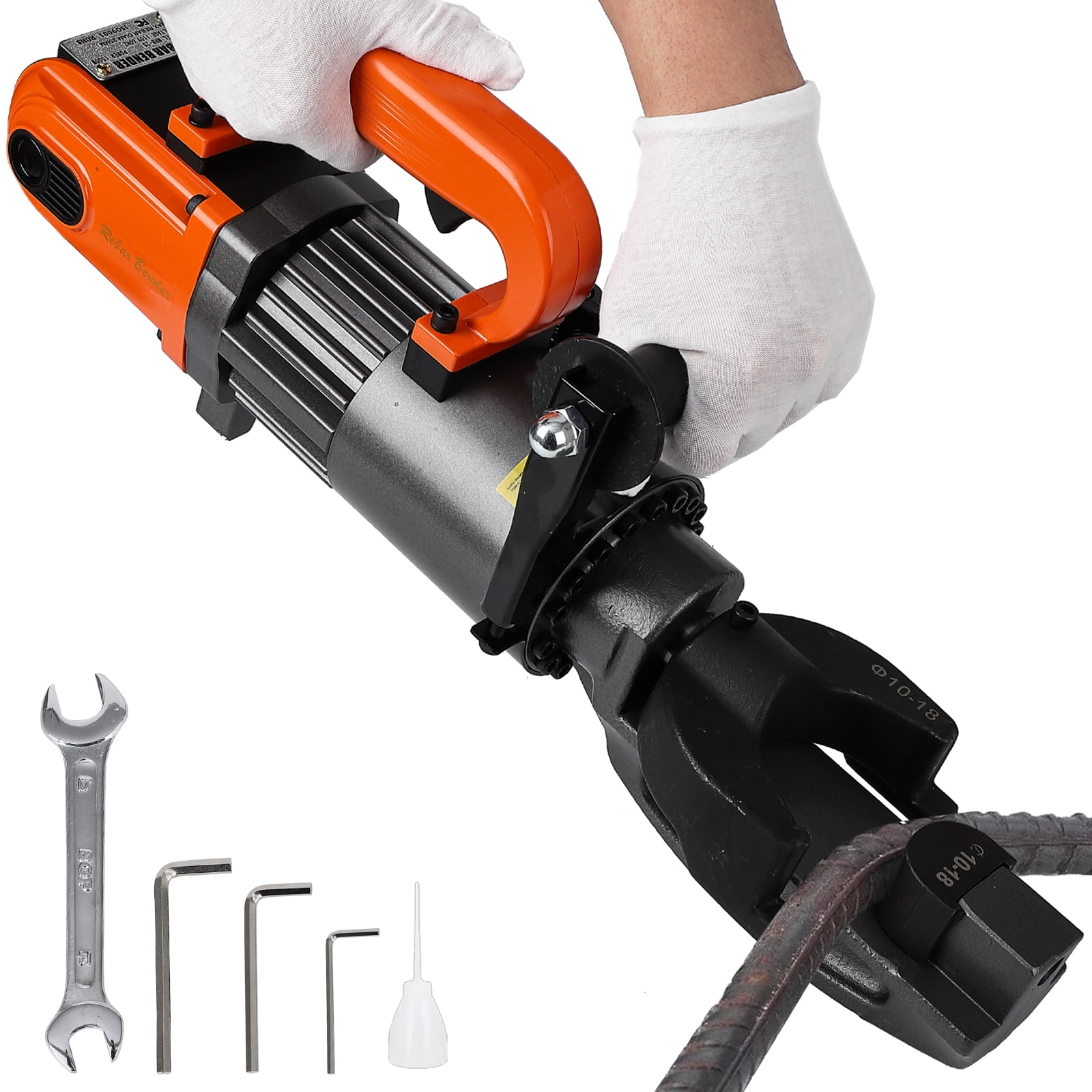 Electric Hydraulic Rebar Bender Tool, 1500W 110V, Bending up to 1 Inch ...