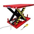 Electric Hydraulic Scissor Lift Table, 11,000 lb. Capacity, 67" x 47-1/ ...