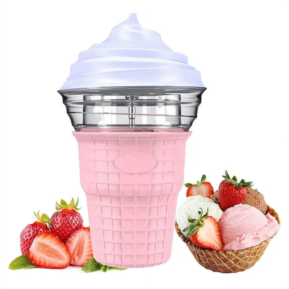 Electric Ice Cream Maker Machines, Homemade DIY Mini Dessert Yogurt ...