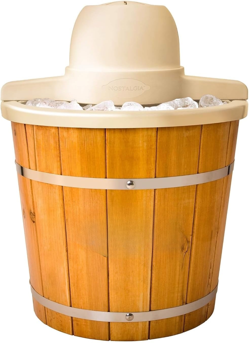 Electric Ice Cream Maker - Old Fashioned Soft Serve Ice Cream Machine ...