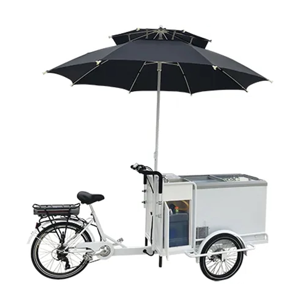 Electric Ice Cream Tricycle Bike with 550W Motor and 41-Gallon Freezer ...