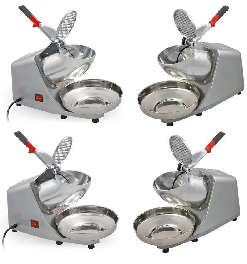 Electric Ice Crusher Machine, Snow Cone Maker, 143 lbs, 4 Sets ...