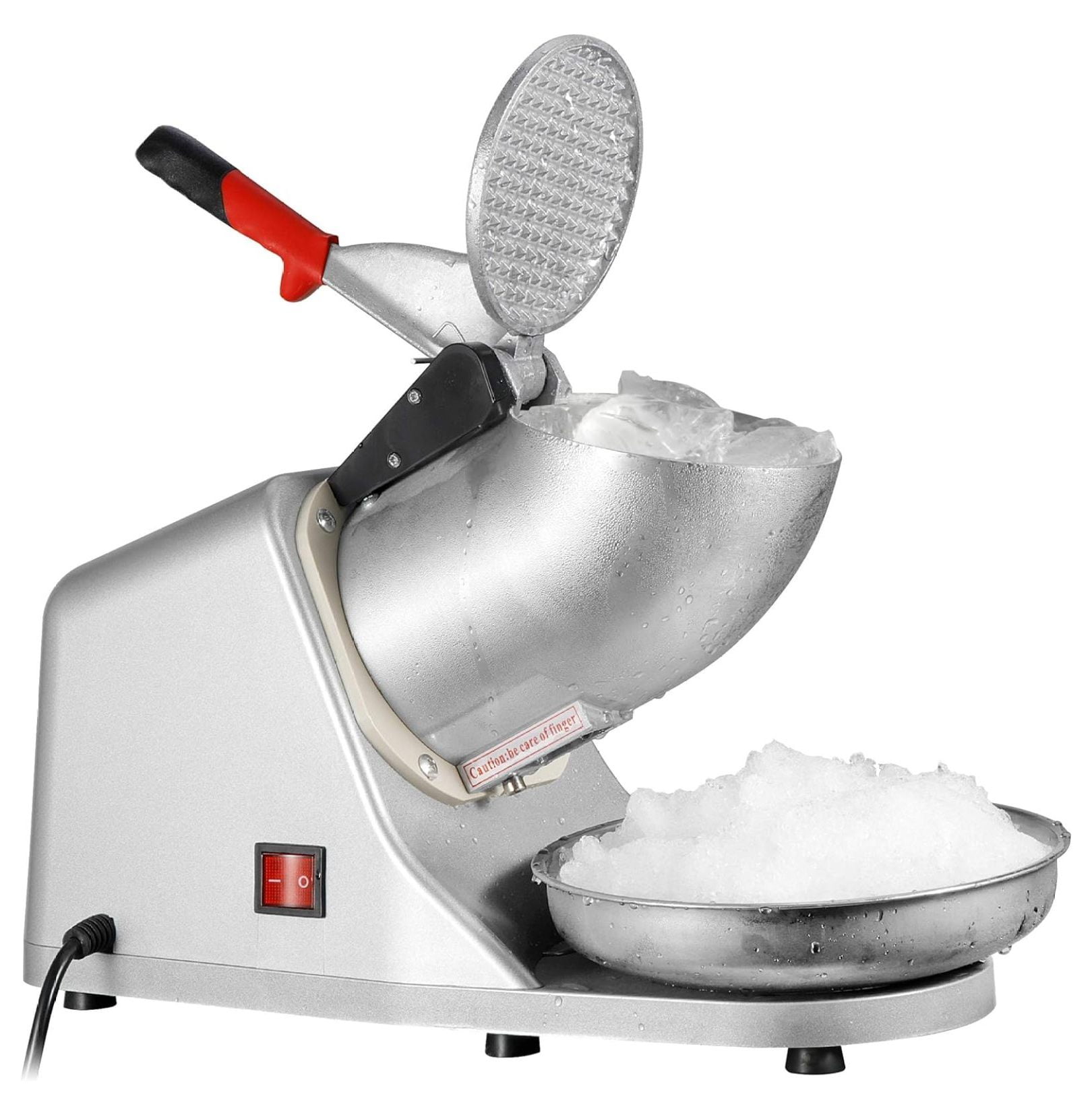 Electric Ice Crusher Shaver Snow Cone Maker with Stainless Steel Blades ...