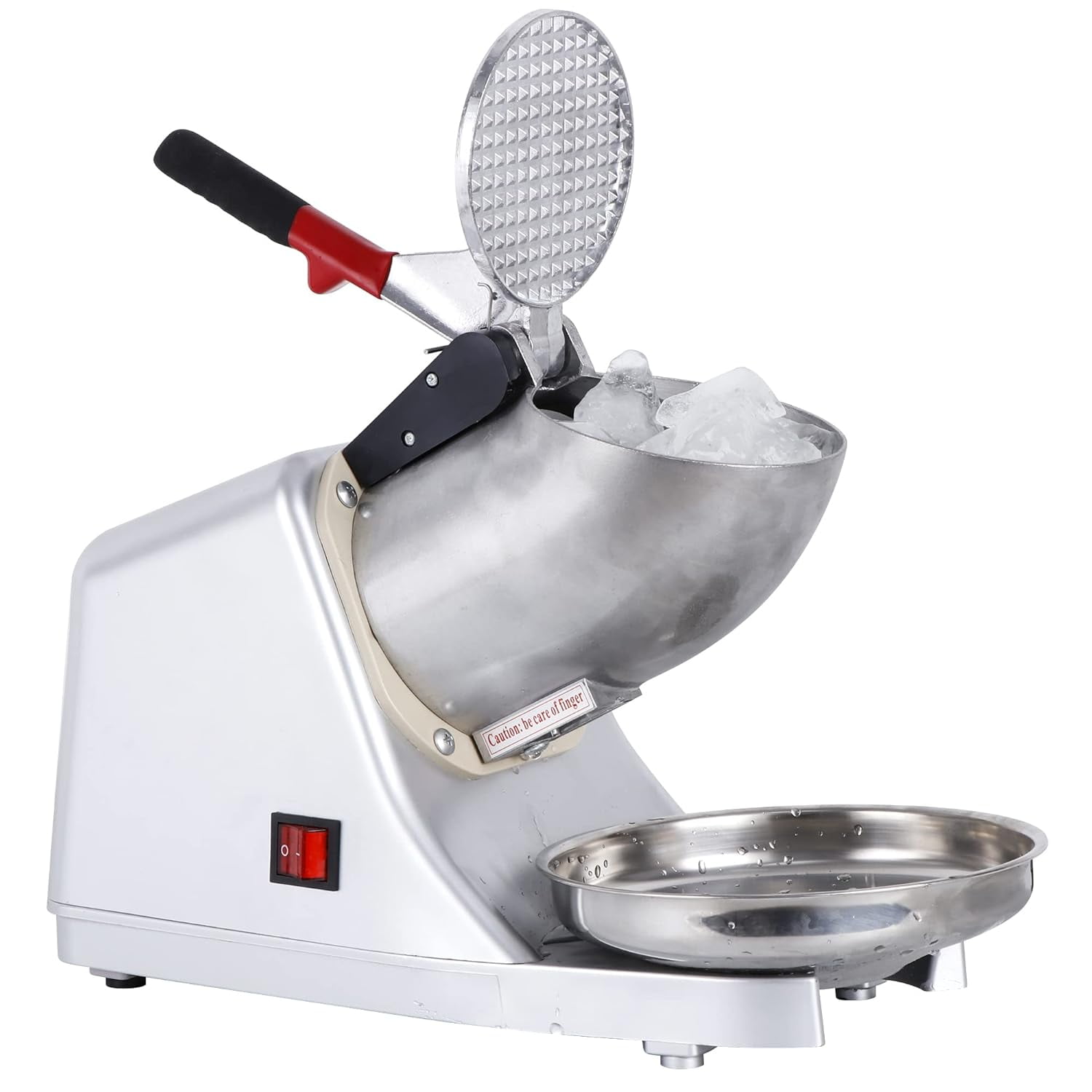 Electric Ice Shaver Machine - 143 lbs/hour, 300W Snow Cone Maker with ...