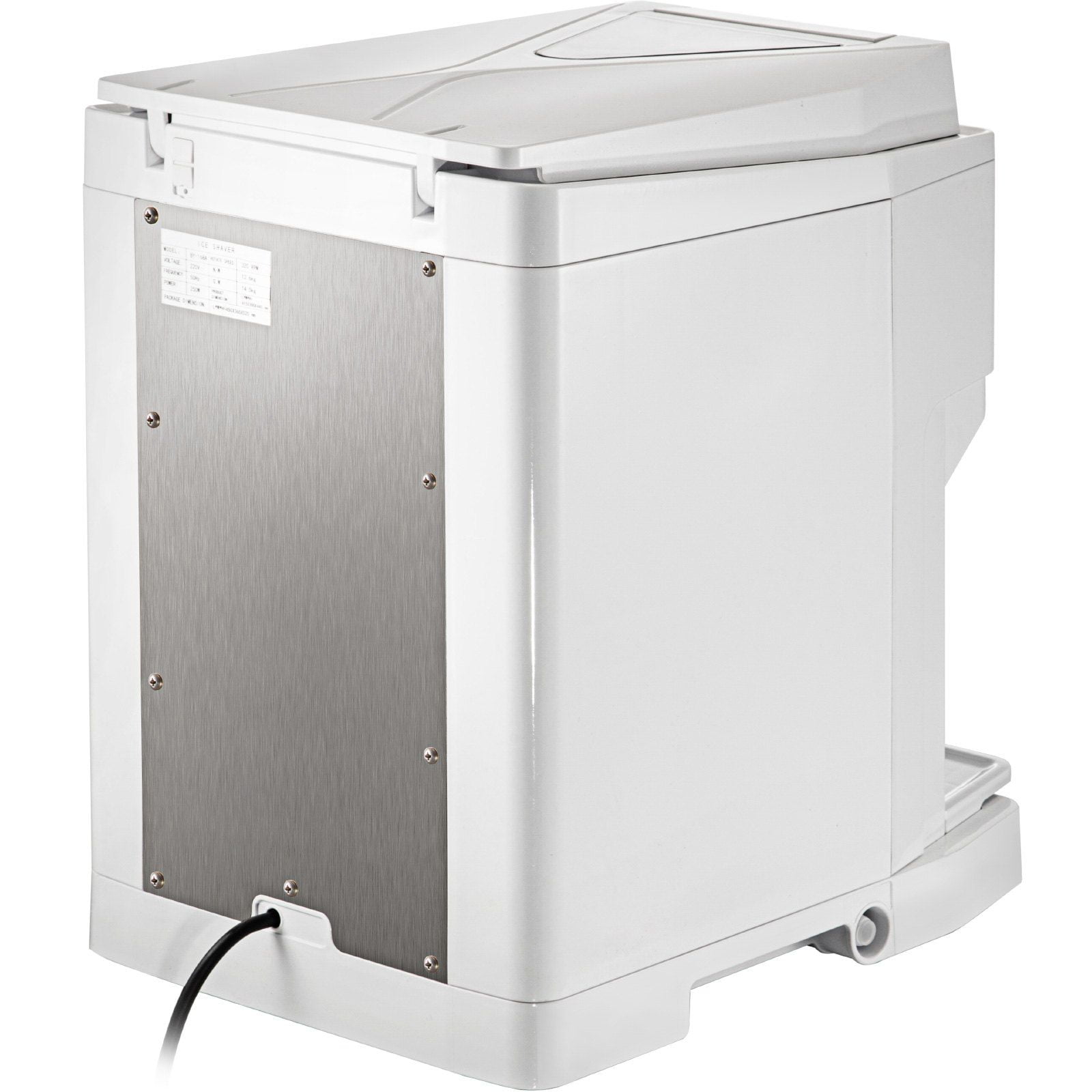 Electric Ice Shaver Machine Commercial, 265 LBS/H Snow Cone Maker w ...