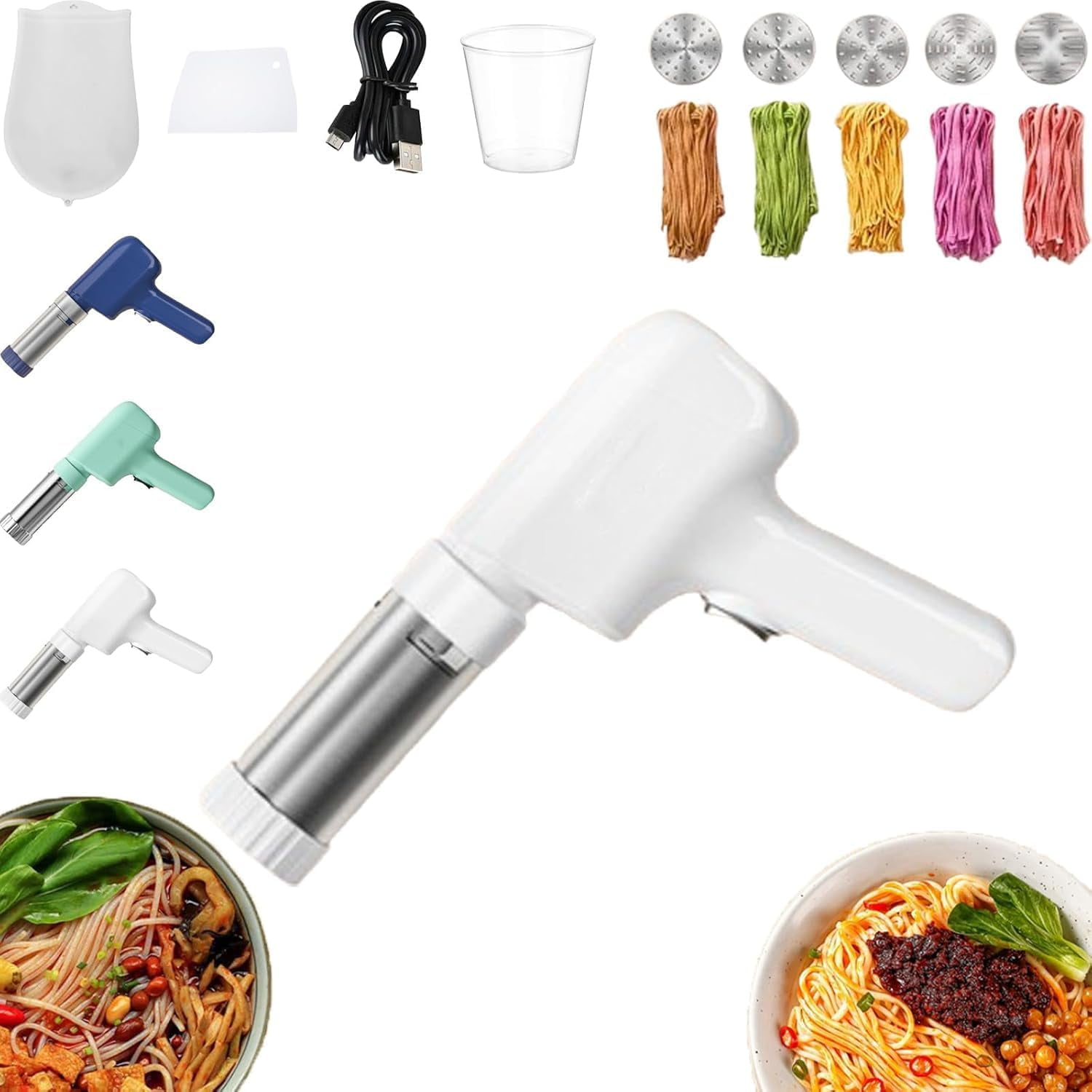 Electric Idiyappam Maker, Handheld Electric Pasta Maker, Idiyappam ...