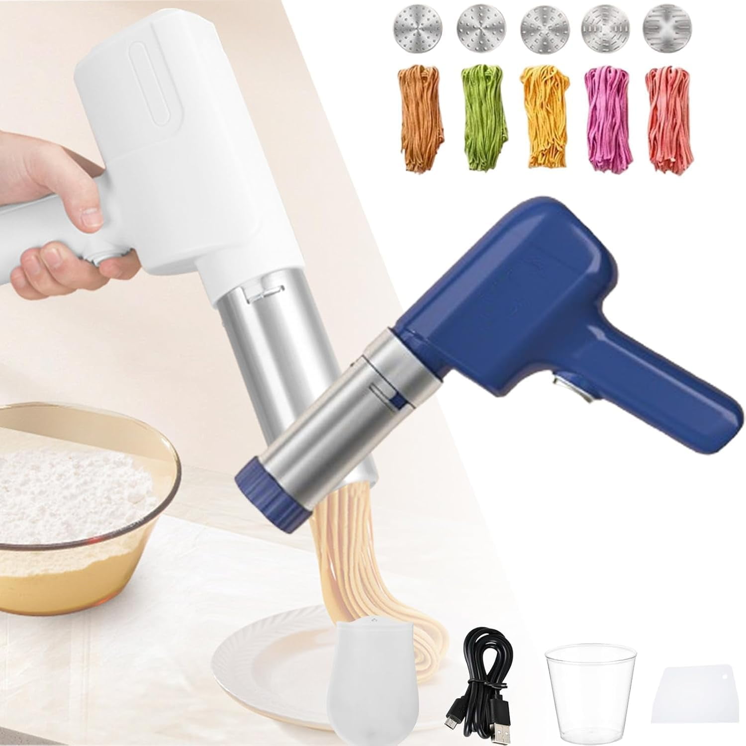 Electric Idiyappam Maker, Handheld Electric Pasta Maker, Idiyappam ...