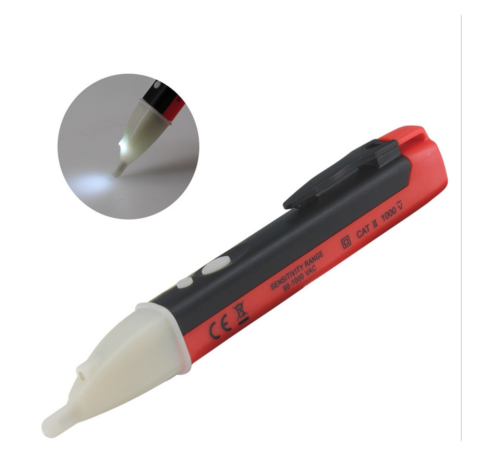 Electric Indicator Alert 90-1000V Non-Contact Voltage Tester Tools AC ...