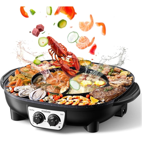 Electric Indoor Grill, AutoSense Stainless Steel Panini Grill Press ...