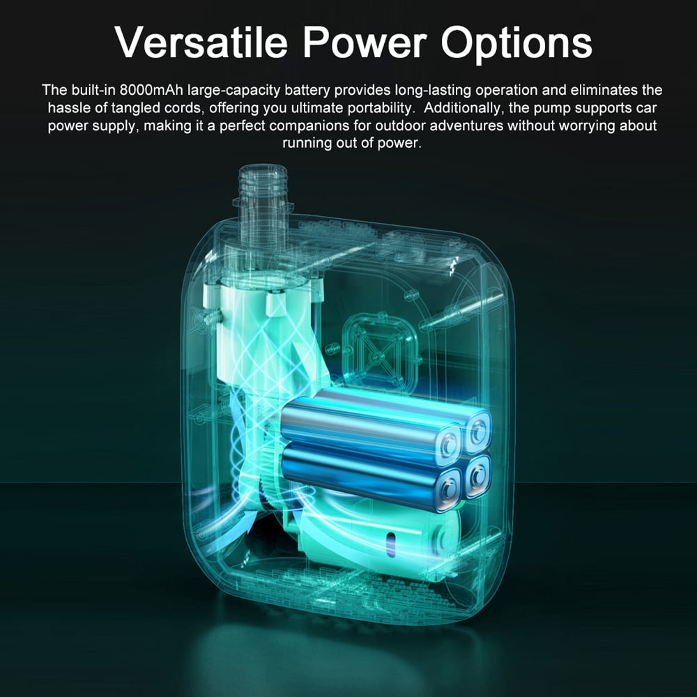 Electric Inflator,Led Inflatable Portable Pump Bank Compressor Pump ...