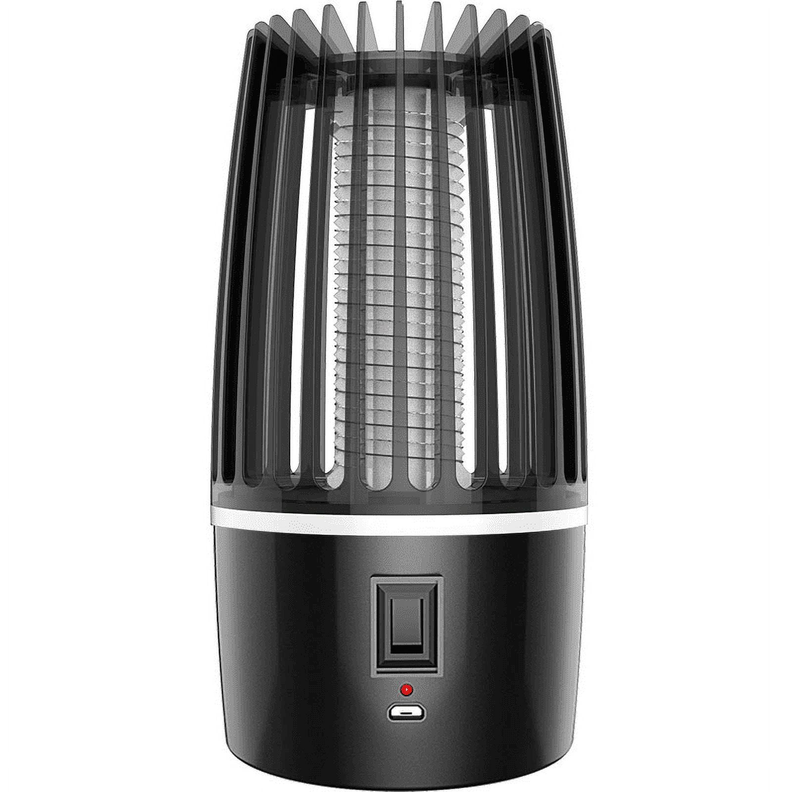 Electric Insect Killer 2-in-1 USB Rechargeable Portable Fly Trap with UV Lamp 360° Attract ...