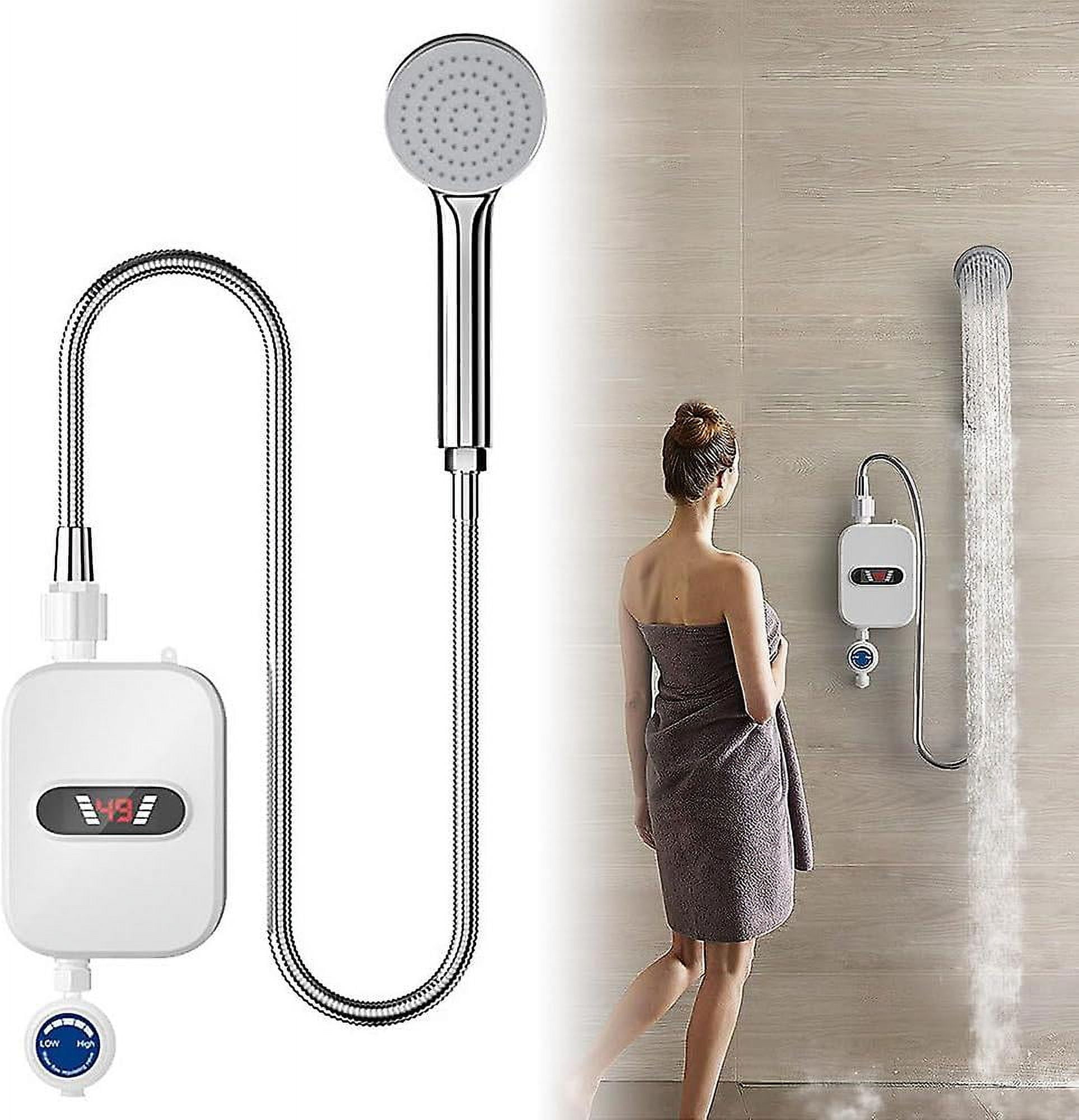 Electric Instant Hot Water Heater Shower Electric Tankless Shower Hot Water Faucet Kitchen ...