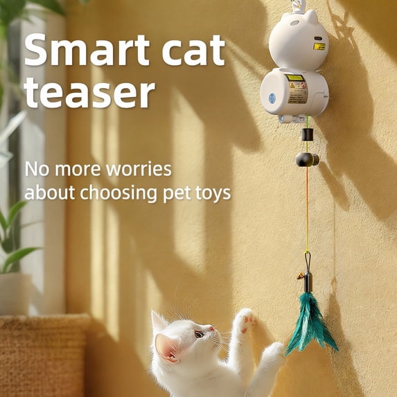 Electric Interactive Cat Toy, Hanging Telescopic Self - Activated Cat ...