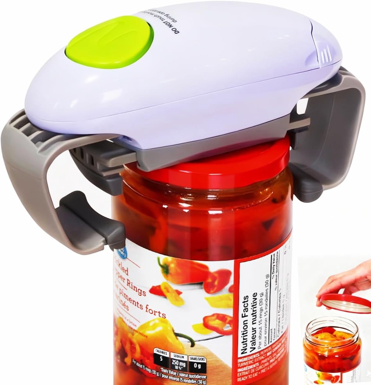 Electric Jar Opener for Arthritis Hands, Automatic Glass Jar Opener for ...
