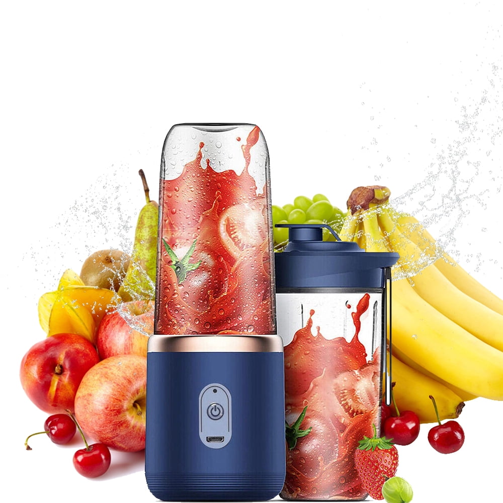 ForYourParty.com Portable Smoothie Blender, Mini Juicer Cup, 400ML, 6 ...