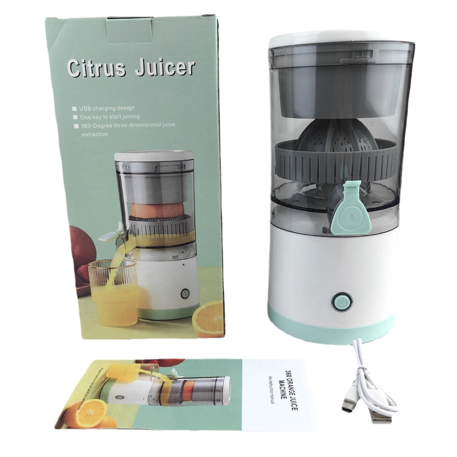 Electric Juicer Rechargeable,Portable Kitchen Gadget for making Orange Juice,Squeezing Oranges ...