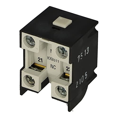 Electric KXBS11 Auxiliary Contact Block 1No + 1Nc Snap A - Walmart.com