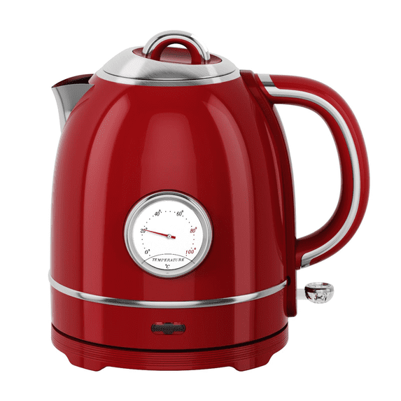 Electric Kettle 1.3L Retro Electric Tea Kettle with 304 Stainless Steel ...