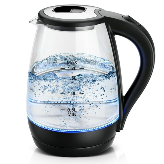 Electric Kettle, 1.7L Tea Kettle & Hot Water Boiler for Coffee & Tea ...