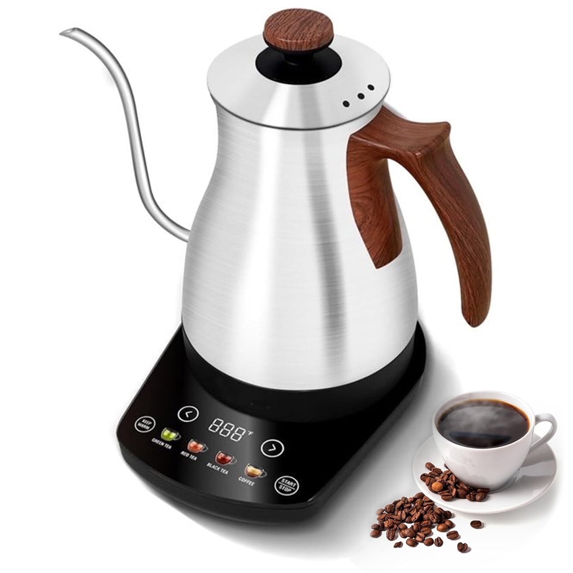 Electric Kettle, Gooseneck Electric Kettle with Temperature Control ...