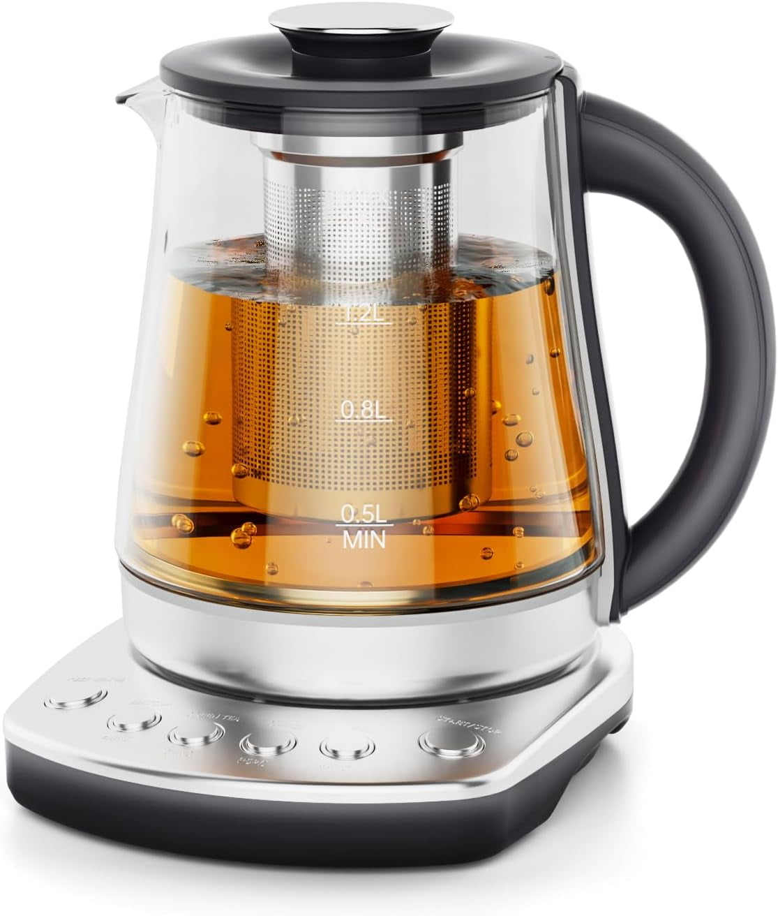 Electric Kettle With Infuser, 1.5L Electric Tea Kettle With Temperature ...